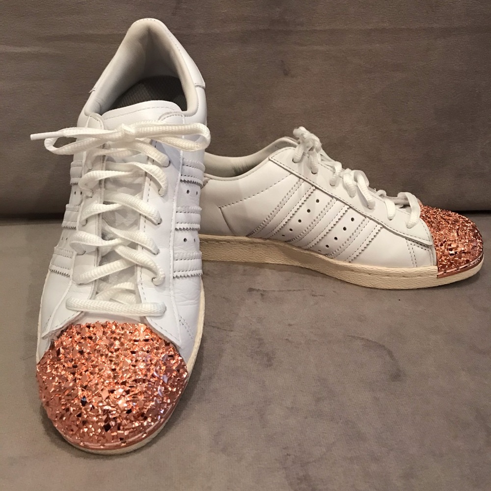 Adidas Originals White Superstar Rose Gold Cap - Gem